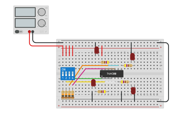 Circuit Design Circuito 74hc00 Tinkercad