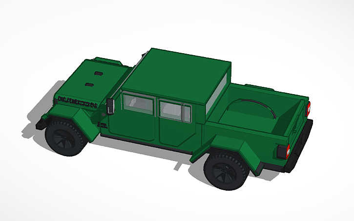 3D design JEEP ARMY | Tinkercad