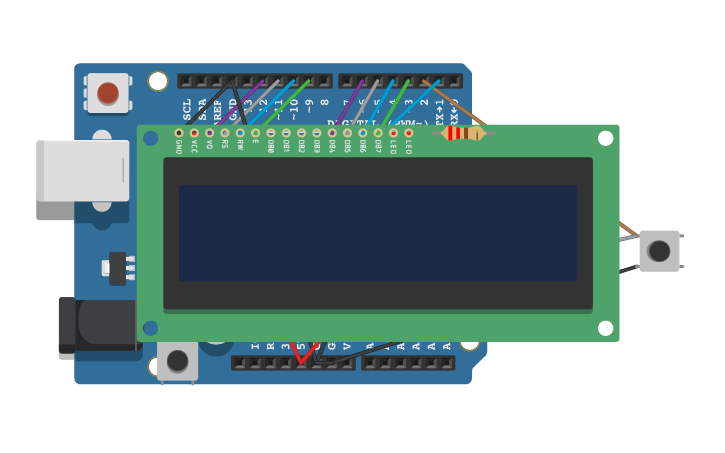 Circuit Design Arduino Lcd Game Tinkercad