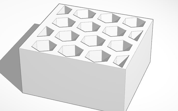 3D design Honeycomb grid plant holder | Tinkercad
