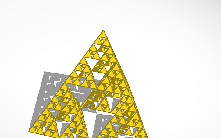 3D design Sierpinski Pyramid (triangle) | Tinkercad
