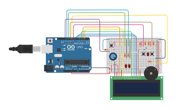 Circuit design morse - Tinkercad