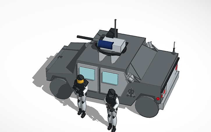 3D design SCP Guard - Tinkercad