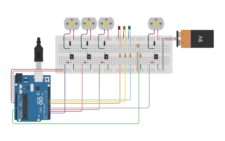 Circuit design Water Pump and DC Motor.OK | Tinkercad