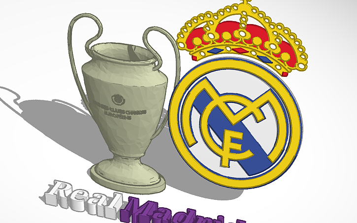 3D design REAL MADRID CF - Tinkercad