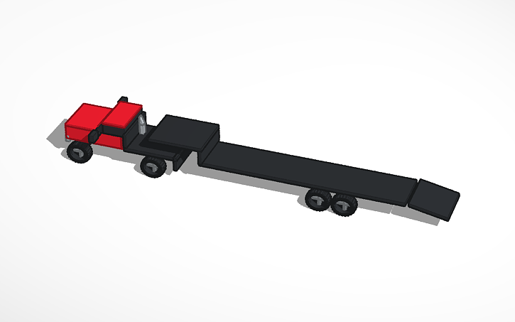 3D design truck and trailer. - Tinkercad