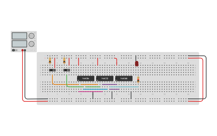 Circuit design 4B - Tinkercad