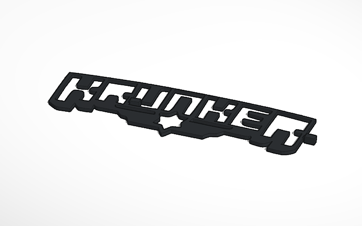 3D design Krunker.io logo - Tinkercad
