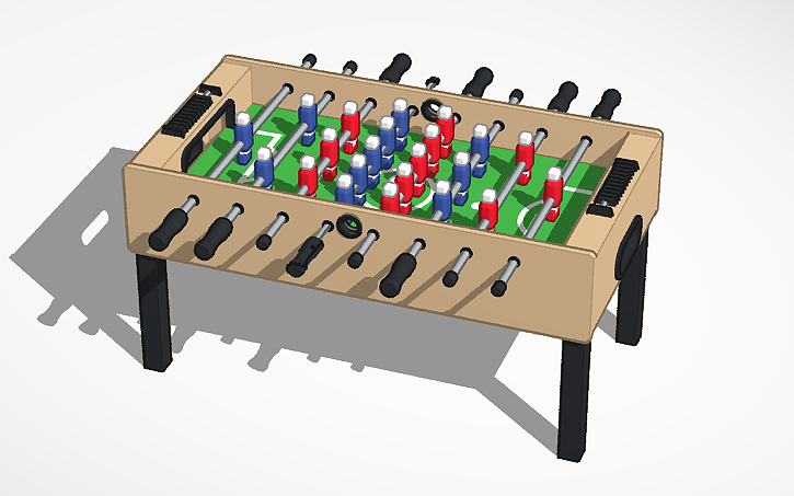 3D design Foosball Table Challenge - Tinkercad
