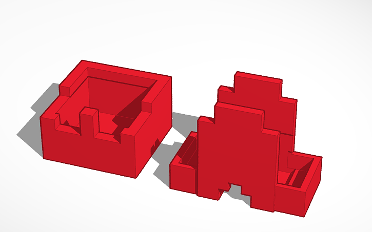 3D design Minecraft Lego Helmet + Chestplate - Tinkercad