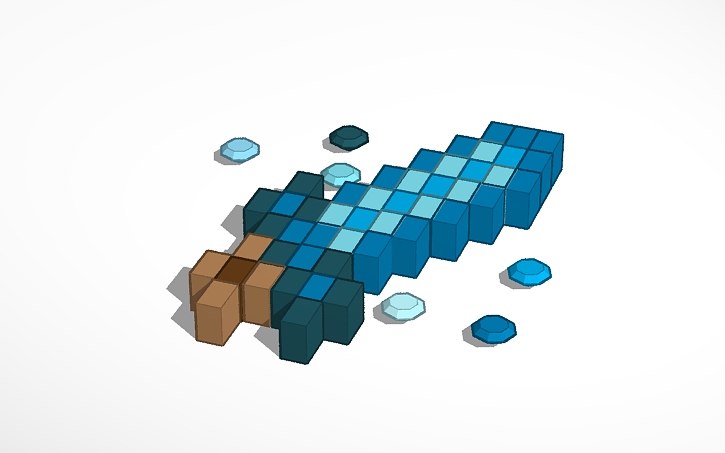 3D design diamond sword | Tinkercad