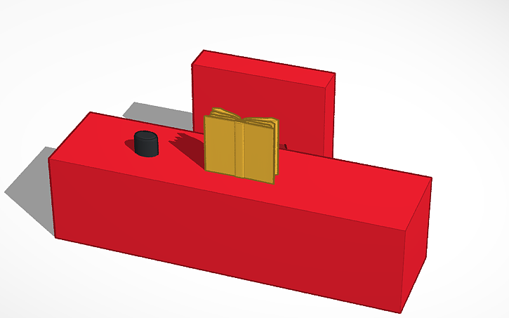 3D design 3D Drawing of teacher's table - Tinkercad