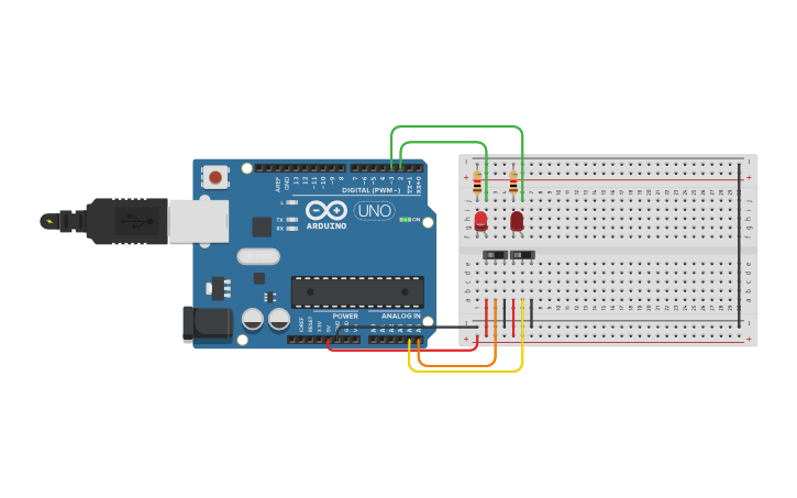 Circuit design SR Flip Flop - Tinkercad
