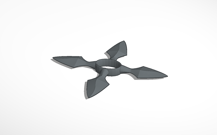 3D design shuriken - Tinkercad