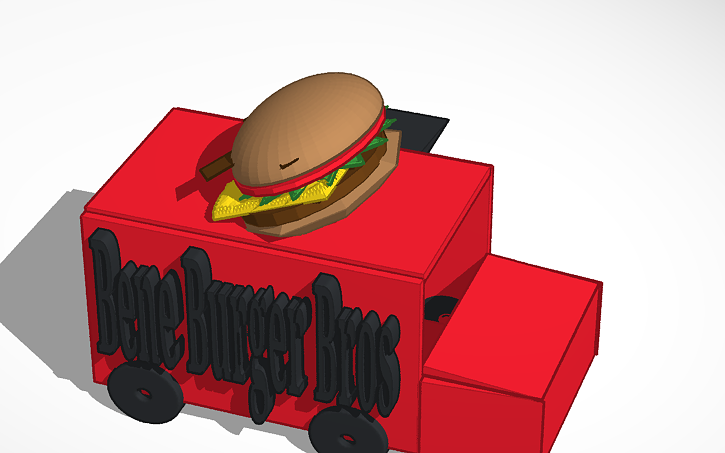 3D design food truck - Tinkercad