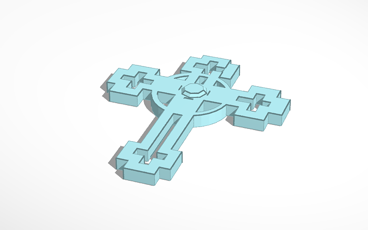 3D design Boondock saint cross - Tinkercad