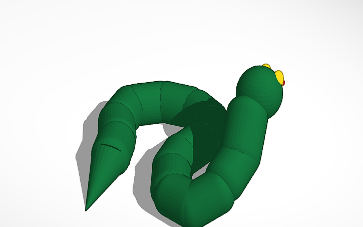 3D design Snake - Tinkercad