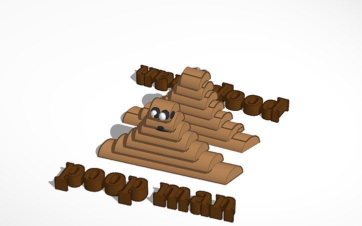3D design poop men | Tinkercad