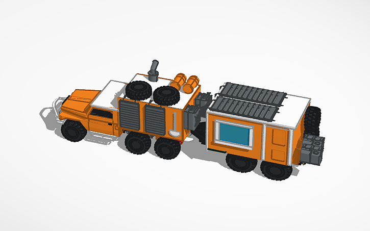 3D design Toyota Land Cruiser J45 With Camper trailer - Tinkercad