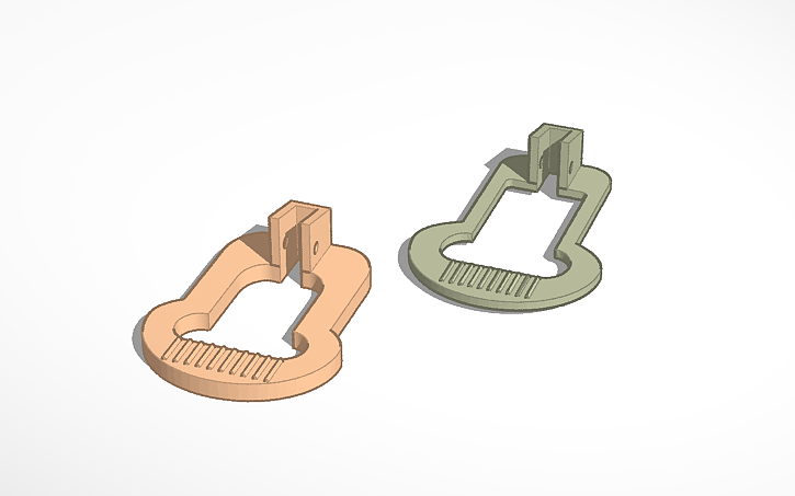 3D design Dispenser lever - Tinkercad