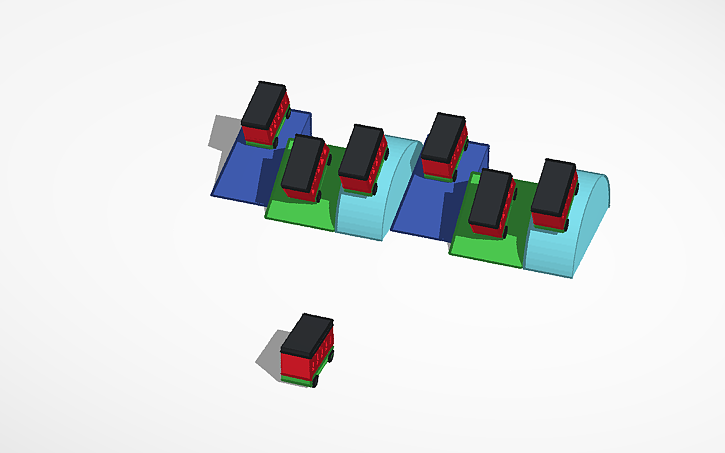 3D design Trolley train toy For sim-lab - Tinkercad