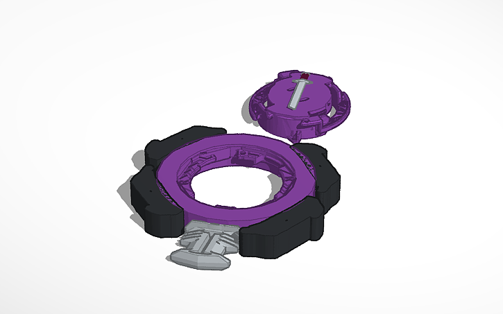 3D design Copy of Beyblade burst Quaddrive Template - Tinkercad
