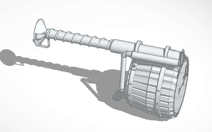 3D design DIY flamethrower - Tinkercad