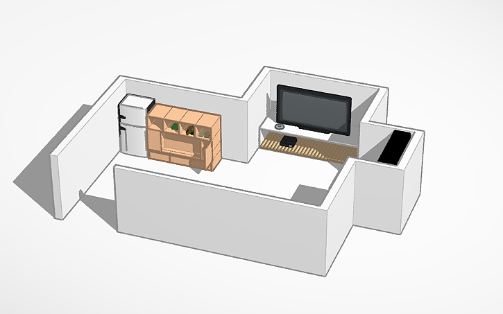 3D design House Layout- Modern - Tinkercad