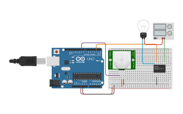 Circuit design IGNACIO22_3.1_RELAY WITH PIR SENSOR - Tinkercad