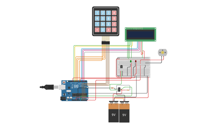 Circuit design CSE471 Project | Tinkercad