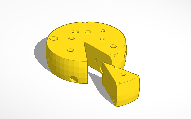 3D design cheese - Tinkercad