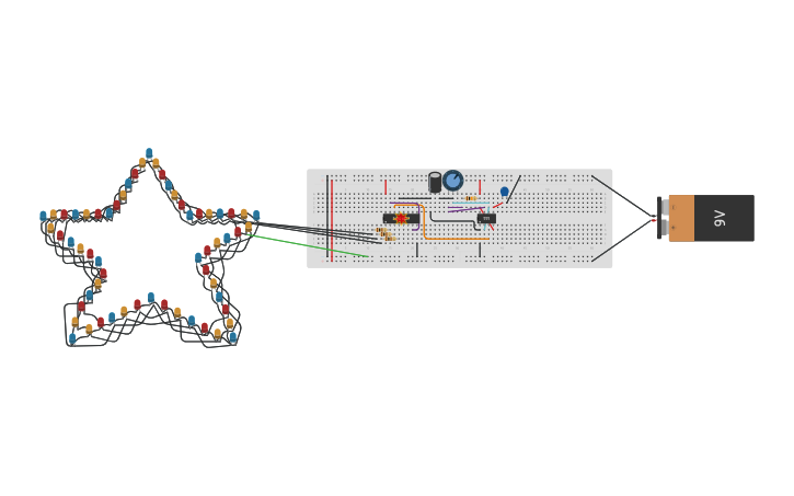 Circuit Design Led Chaser Tinkercad