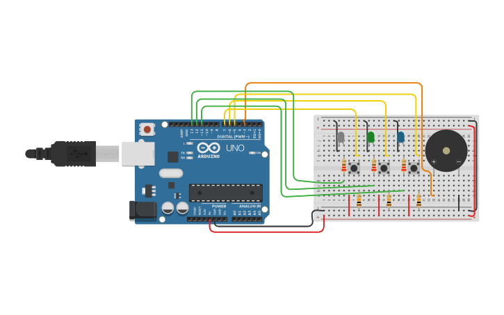 Circuit design laboratory 3 task A - Tinkercad