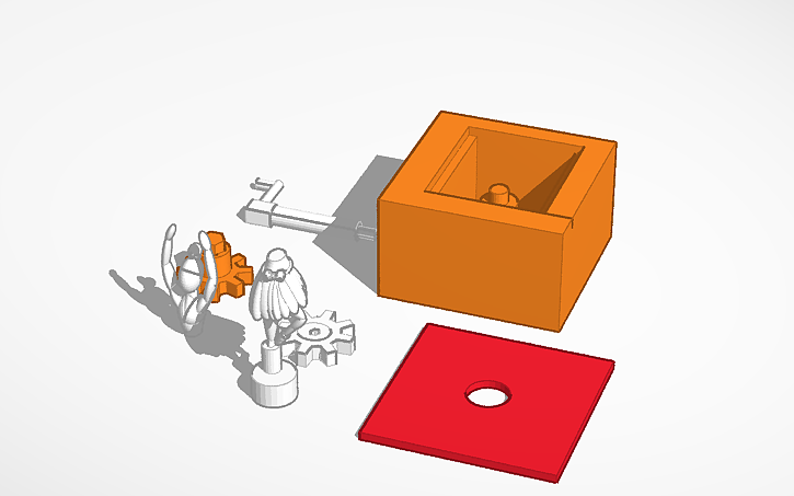 3D design ballerina box - Tinkercad