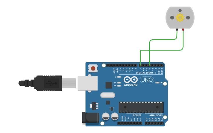 Circuit design MOTOR DRIVER - Tinkercad