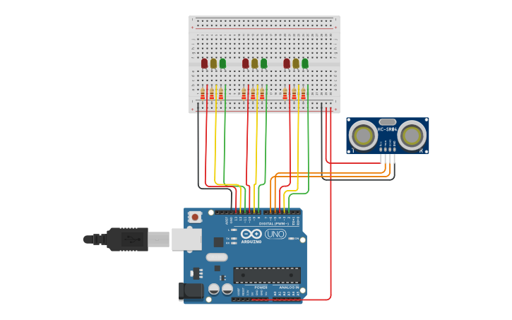 Circuit design Copy of Semaforo inteligente - Tinkercad Circuit design Copy of Semaforo inteligente - Tinkercad