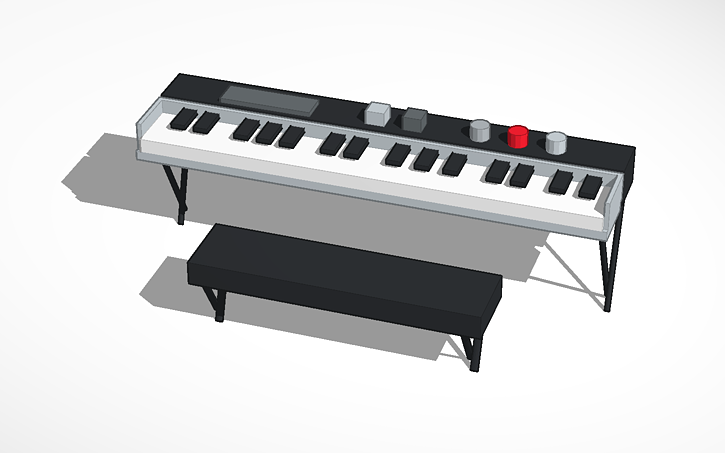 3D design Electric Keyboard | Tinkercad