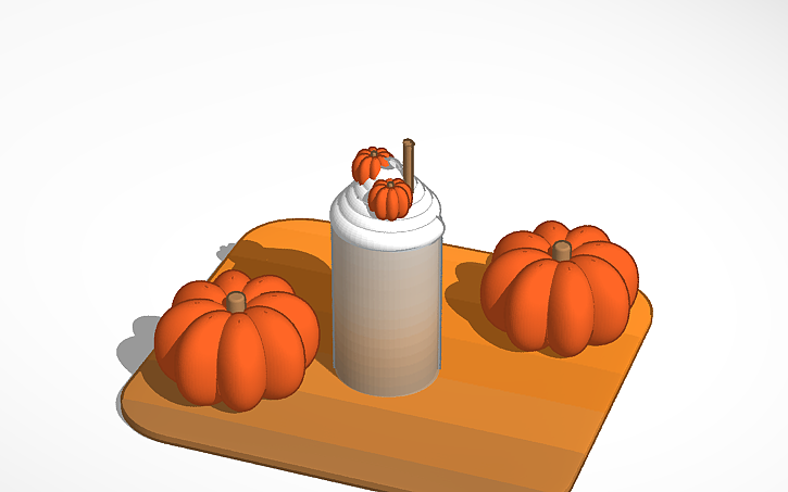 3D design ~*Pumpkin Spice Late*~ - Tinkercad