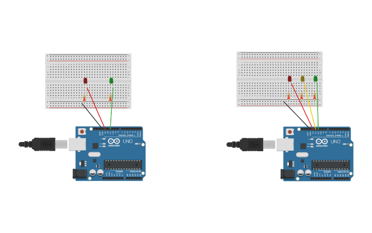 Circuit design Semaforo v1 | Tinkercad Circuit design Semaforo v1 | Tinkercad