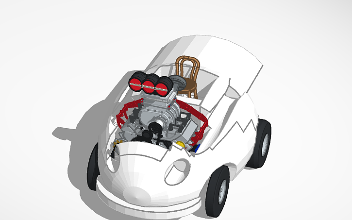3D design Car car car Drag edition - Tinkercad