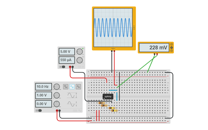 Circuit Design Modul 5 Percobaan 2 Tinkercad