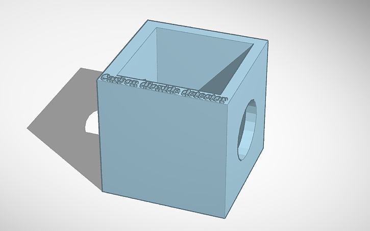 3D design CO2 Outer shell (finished) - Tinkercad
