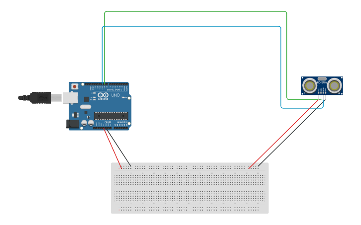 Circuit design Radar - Tinkercad