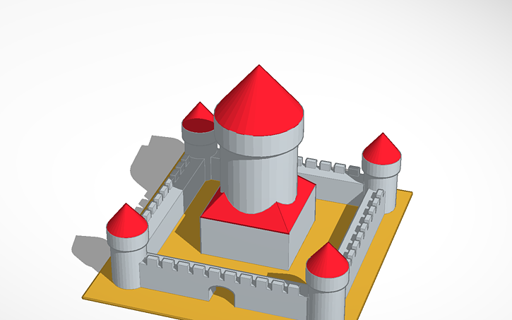 3D design castle | Tinkercad