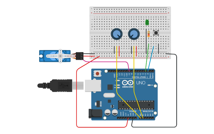 Circuit design MATLab App Designer Arduino side | Tinkercad