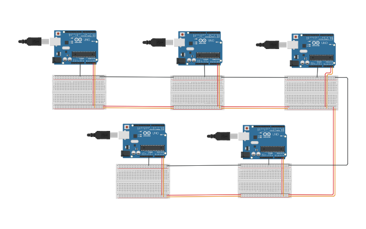 Circuit design I2C Assignment Transmitter - Tinkercad