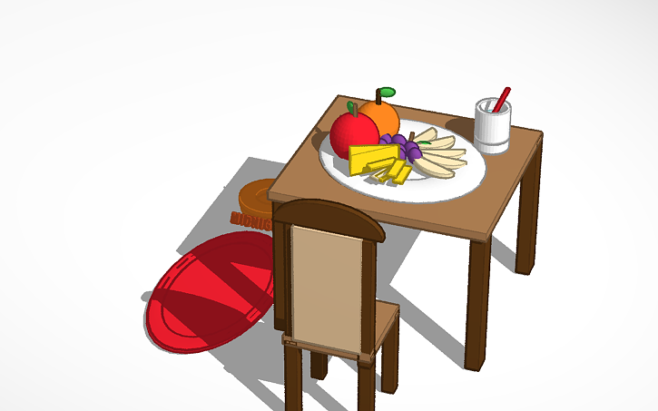 3D design Fruit plate - Tinkercad