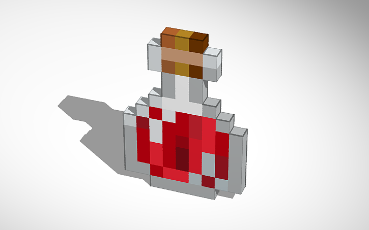 3D design Minecraft Strength Potion - Tinkercad