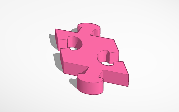 3D design Interlocking rhombus tiles - Tinkercad