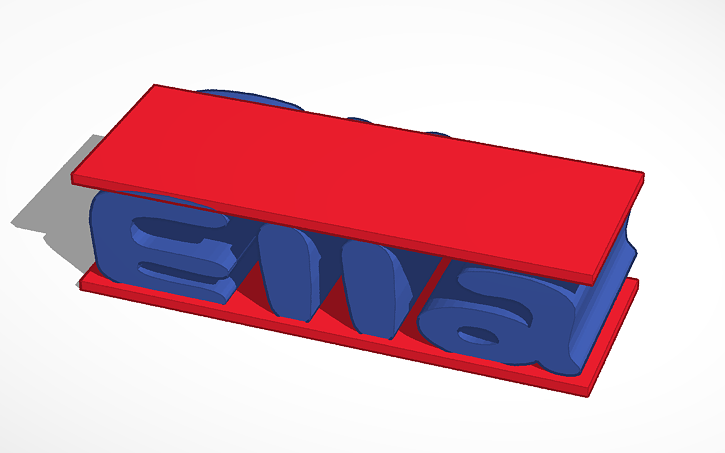 3D design Your name - Tinkercad